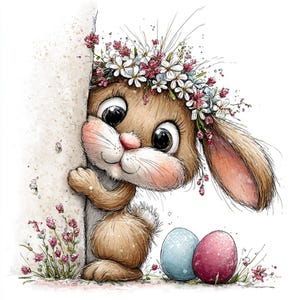 Spring Peeking Animals Clipart Bundle, Easter Peeking Critters JPG Set ...