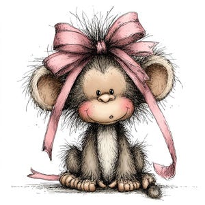20 JPG Pink Safari Animals Clipart – Cute Safari Animals Sitting With ...
