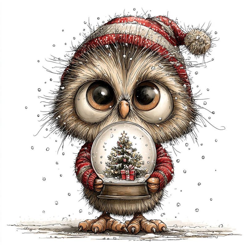 Woodland Christmas Animals Clipart – Holiday Illustration Bundle ...