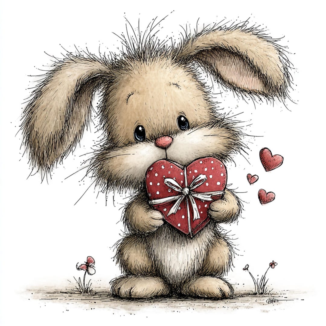 32 JPG Valentine Woodland Animals Clipart – Whimsical Watercolor Forest ...