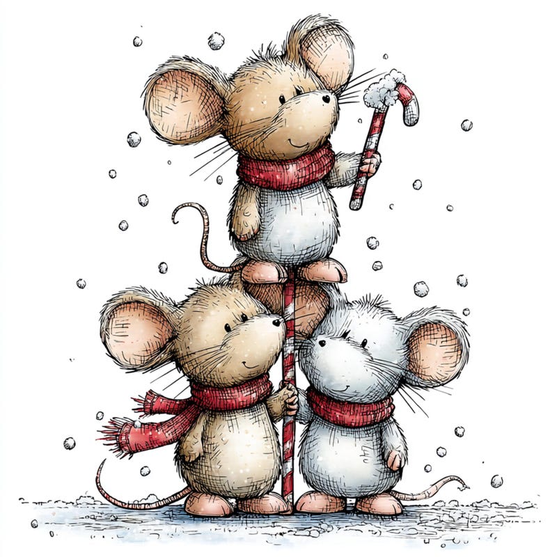 Whimsical Mouse Prints - Etsy