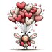 45 JPG Whimsical Ladybug Valentine Clipart – Cute Ladybug Couple Love ...