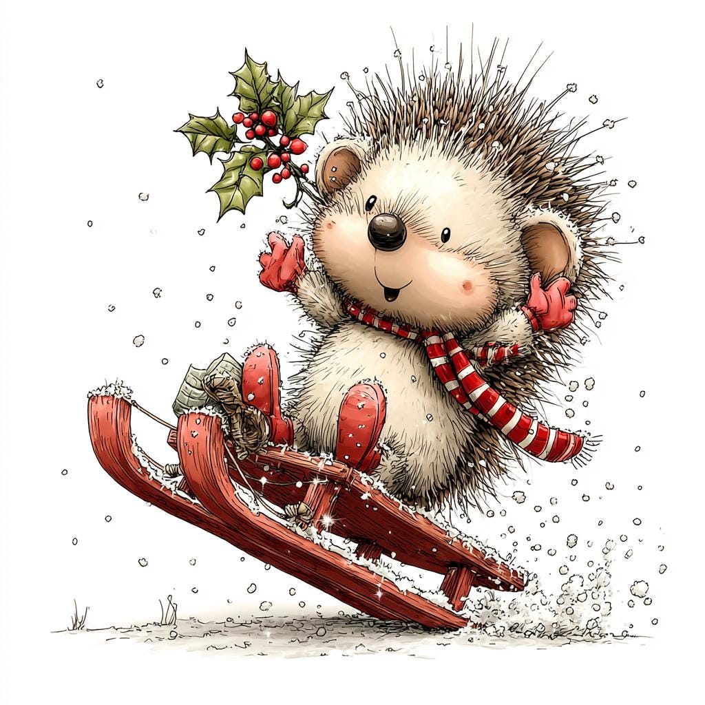 Christmas Woodland Animals Clipart – Festive Holiday Graphics – Digital ...