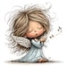 34 JPG Whimsical Angels Clipart: Sweet Baby Angel Graphics (digital Download) - Etsy