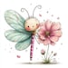 34 JPG Whimsical Spring Dragonfly Clipart – Cute Quirky Dragonfly Bug ...