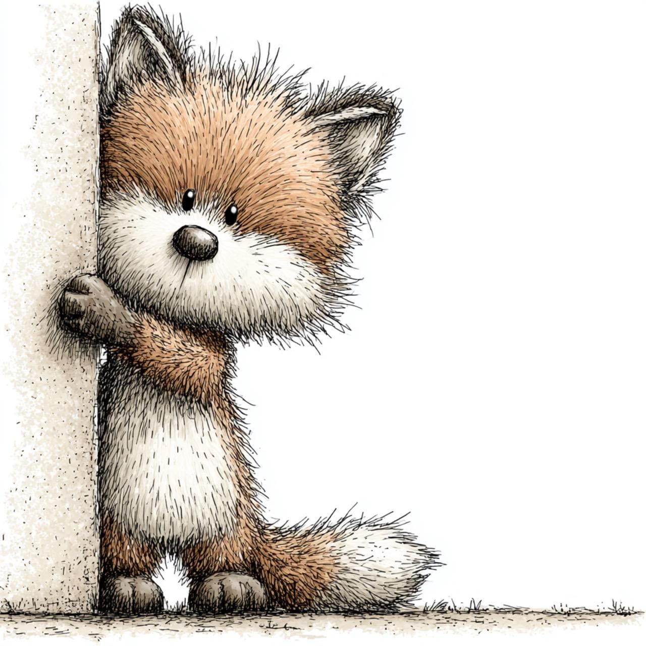 30 JPG Whimsical Peeking Woodland Clipart – Cute Forest Animals Peeking ...