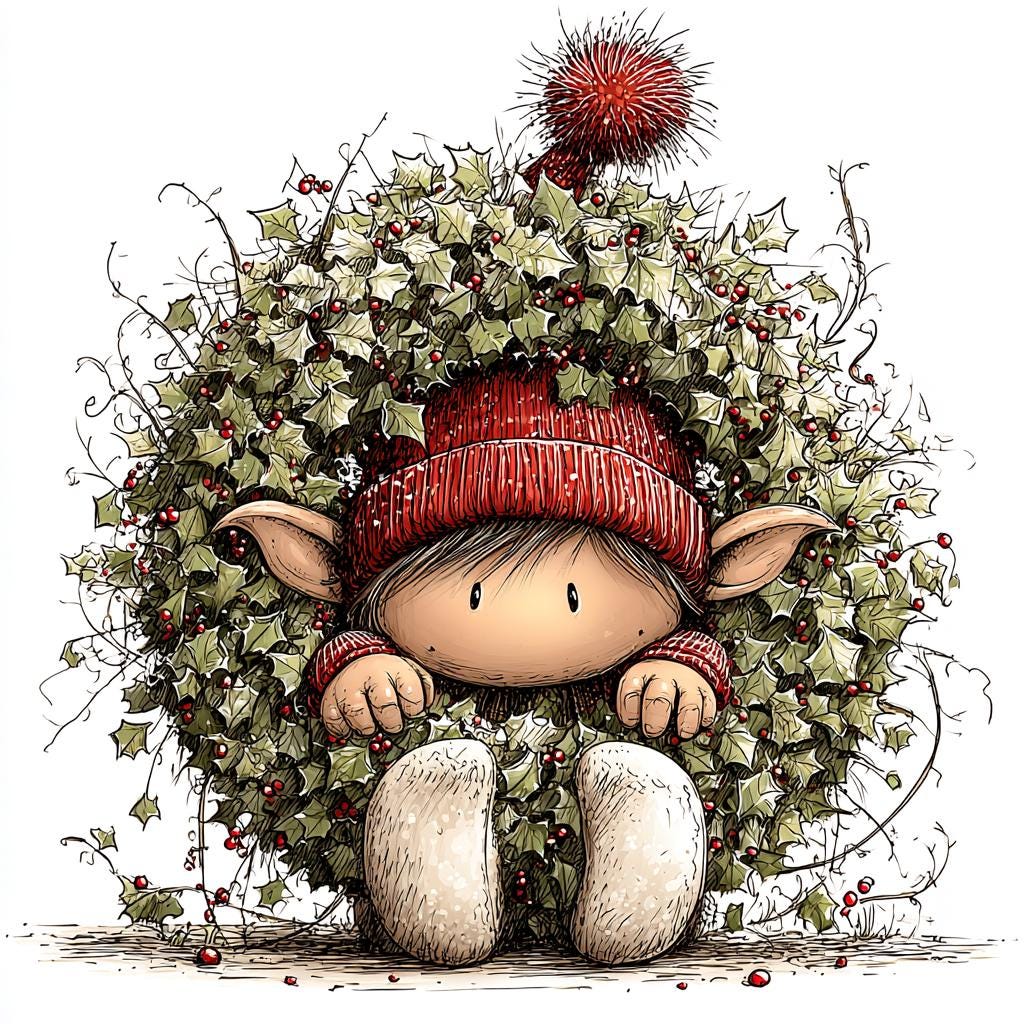 Whimsical Christmas Elf Clipart Bundle: Watercolor Style (JPG) - Etsy