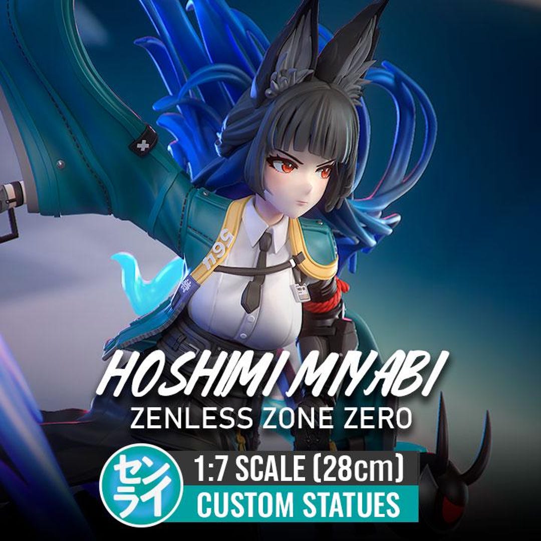 Hoshimi Miyabi Resin Figure – Zenless Zone Zero Collectible | Custom ...