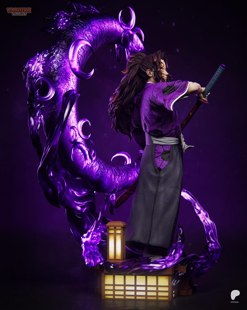 Kokushibo Resin Figure – Kimetsu No Yaiba Collectible | Custom Scale ...