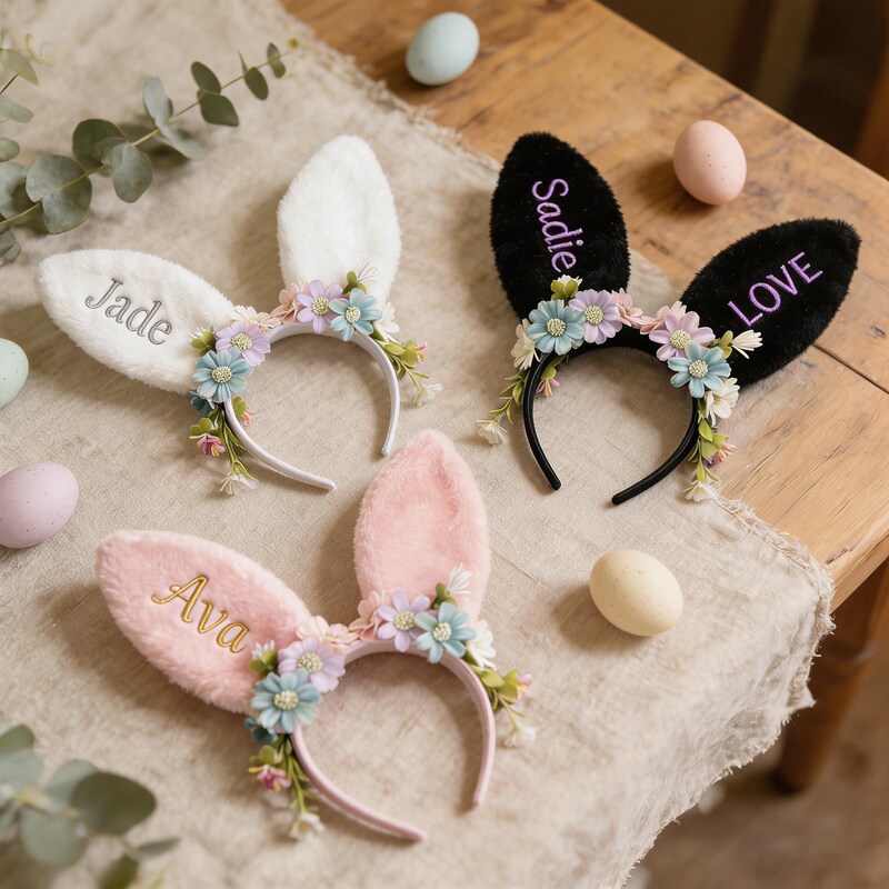 Bunny Ears Headband - Etsy