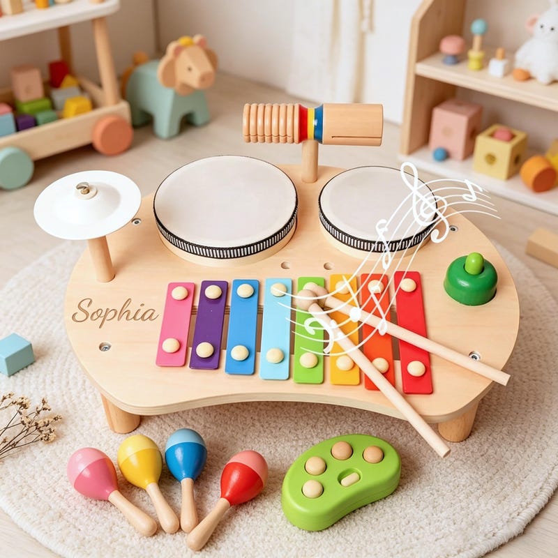 Toy Drum Sets - Etsy