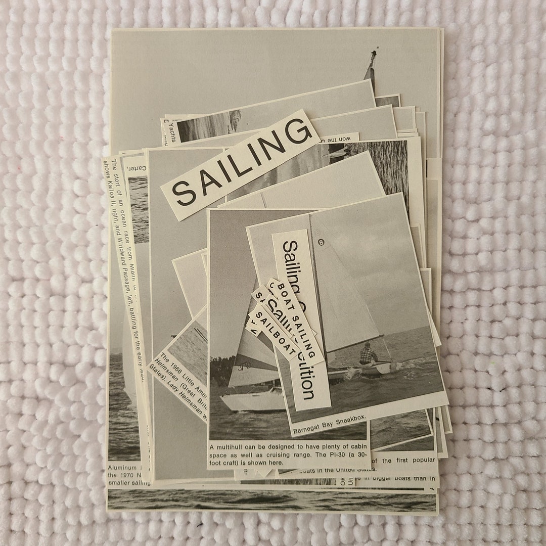 Sailing Sailboat 40 Piece Book Cutouts Emphemera Junk Scrap Journal - Etsy