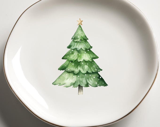 White Snowflake Ring Dish | Trinket Plate | Handmade - Etsy