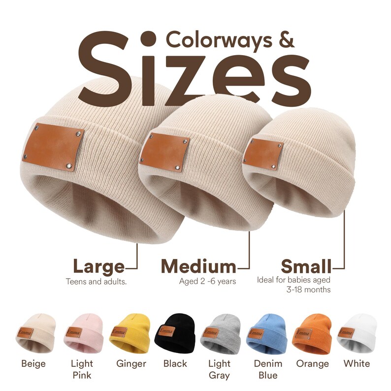 Custom Family Beanie Personalized Matching Family Hat Custom Name ...