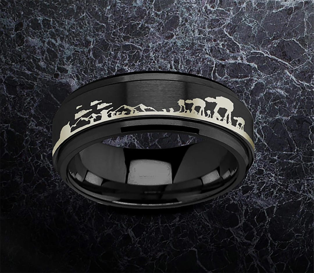 Galactic Battle Scene Ring, Hoth Battle Scene Ring, Battle Hoth Ring ...