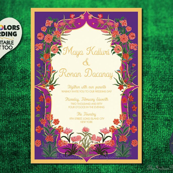Bangladeshi Wedding Card - Etsy