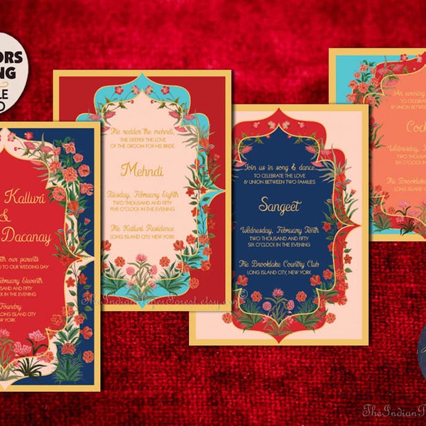 Bangladesh Wedding Invitation - Etsy