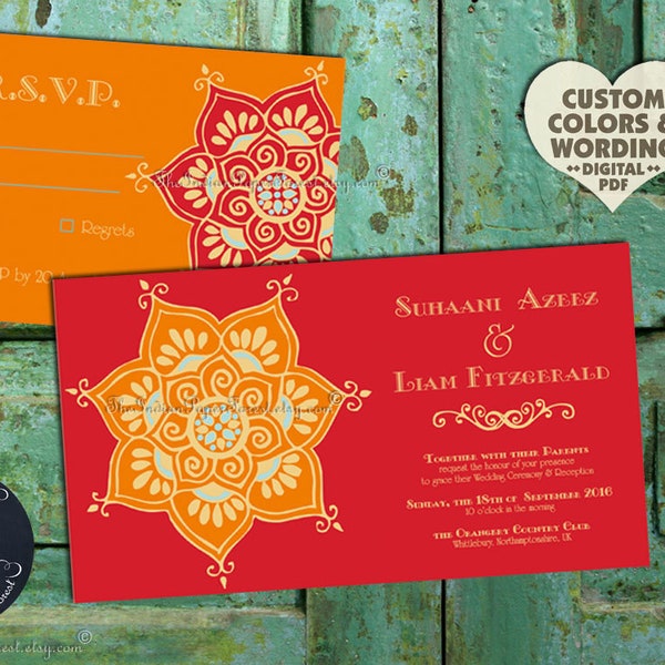 Bangladesh Wedding Invitation - Etsy