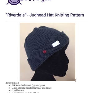 Jughead Jones Crown Hat - Knitting Pattern - Etsy