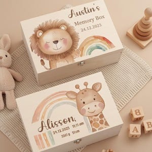 Personalized Baby Memory Box: Engraved Wooden Keepsake, Natural Pine - Etsy