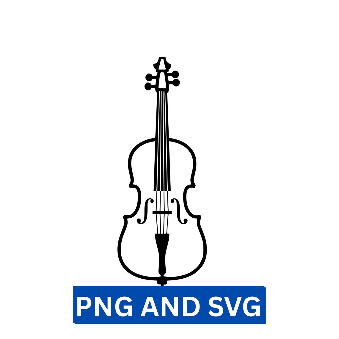 Cello Icon Svg Png: Cut Ready Digital Design for Cricut Silhouette - Etsy