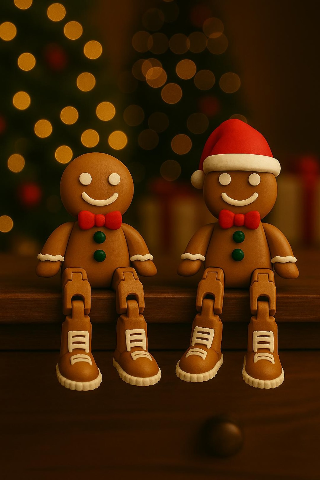 Articulated Christmas Gingerbread Man 3D Model STL (digital Download ...