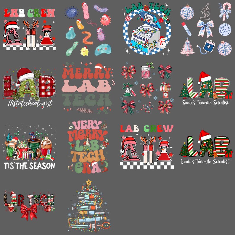 Christmas Lab Crew PNG – Funny Laboratory Science Teacher Christmas ...