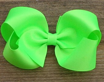 Neon color bows | Etsy