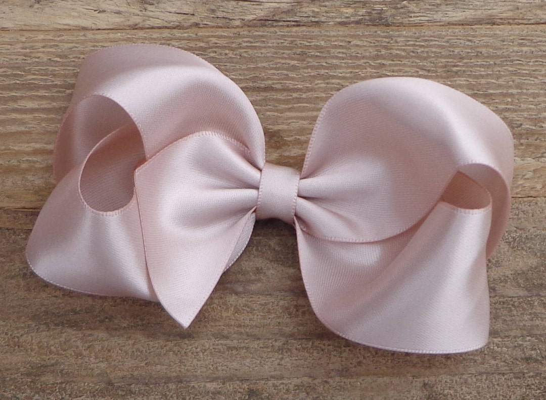 SATIN Hair Bows for Weddings~wedding Hair Bows~champagne Satin Hair Bow ...