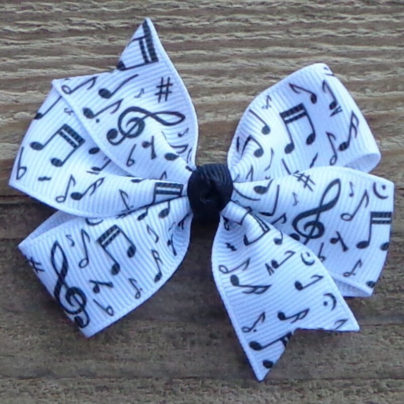 Music Hair Bow - Etsy