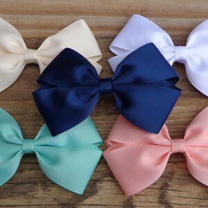 SET of 5 Spring Hair Bows for Girlseaster Hair Bowshair Bow ...