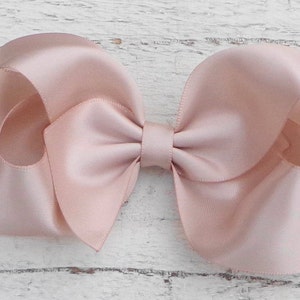 SATIN Hair Bows for Weddingswedding Hair Bowschampagne Satin Hair ...