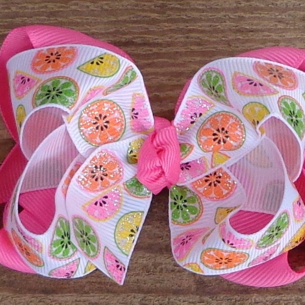 Summer Hair Bow - Etsy