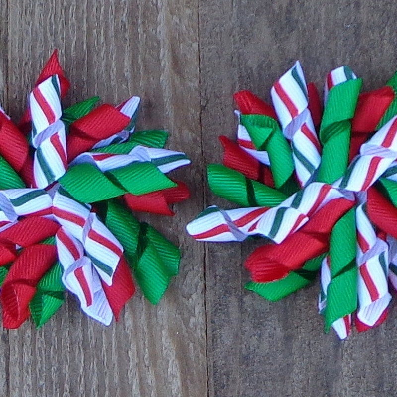 Christmas Hair Bows - Etsy