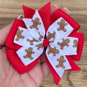 Gingerbread Christmas Hair Bow for Girls ~ Christmas Hair Clips ...
