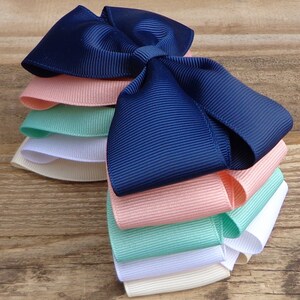 SET of 5 Spring Hair Bows for Girlseaster Hair Bowshair Bow ...