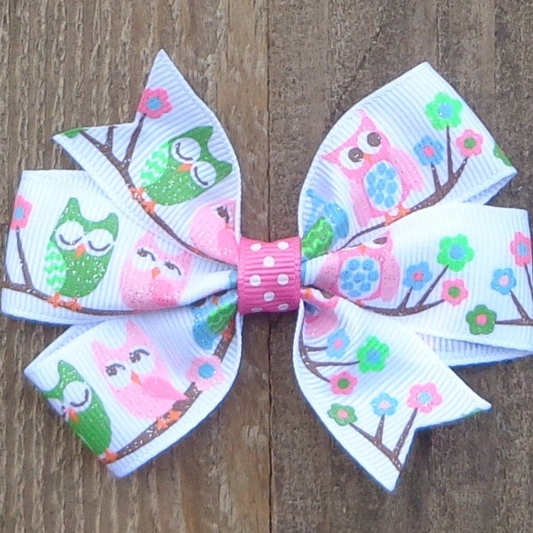 Owl Bow - Etsy