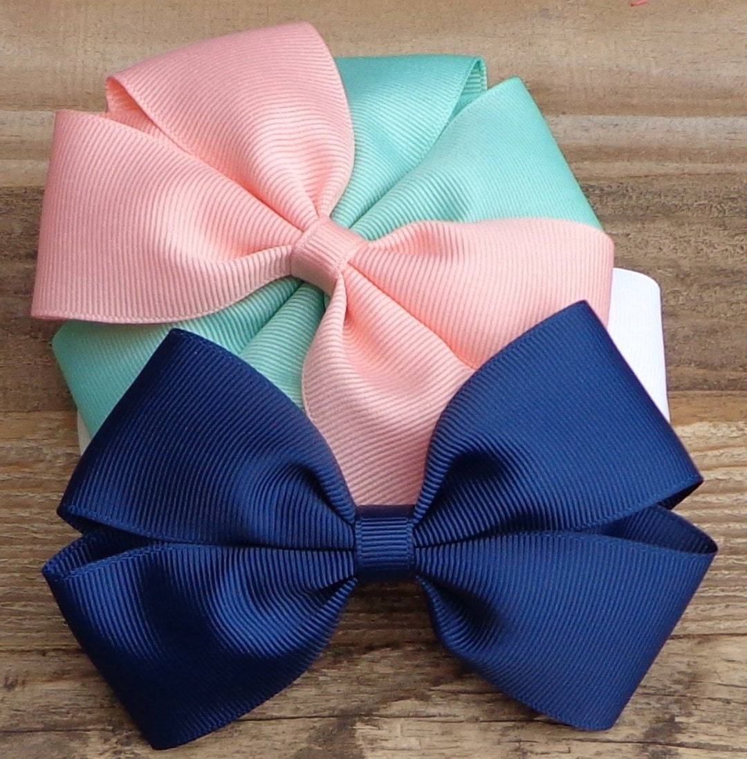 SET of 5 Spring Hair Bows for Girlseaster Hair Bowshair Bow ...