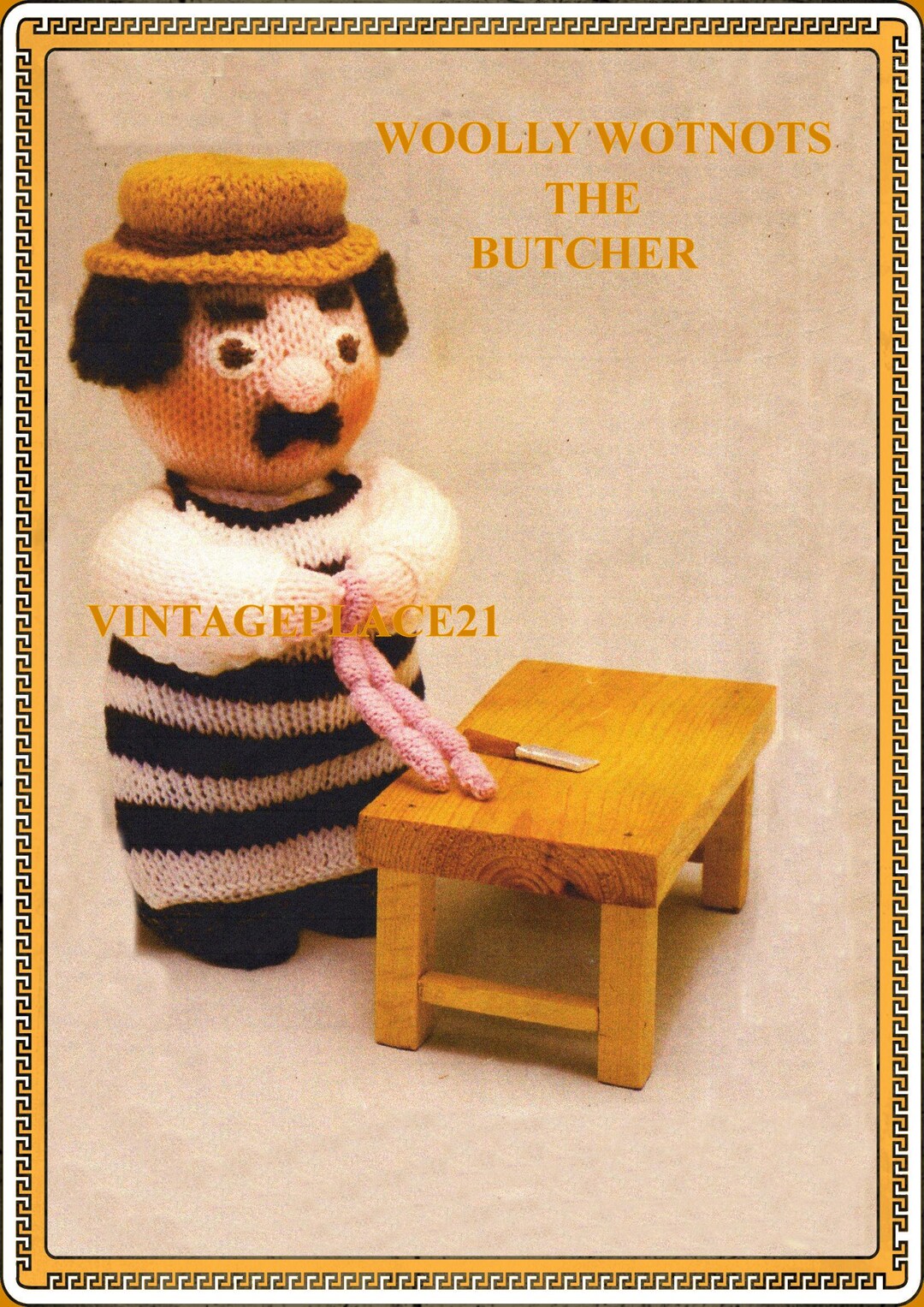 Woolly Wotnots the Butcher Cuddly Soft Rag Doll Toy Knitting Pattern ...