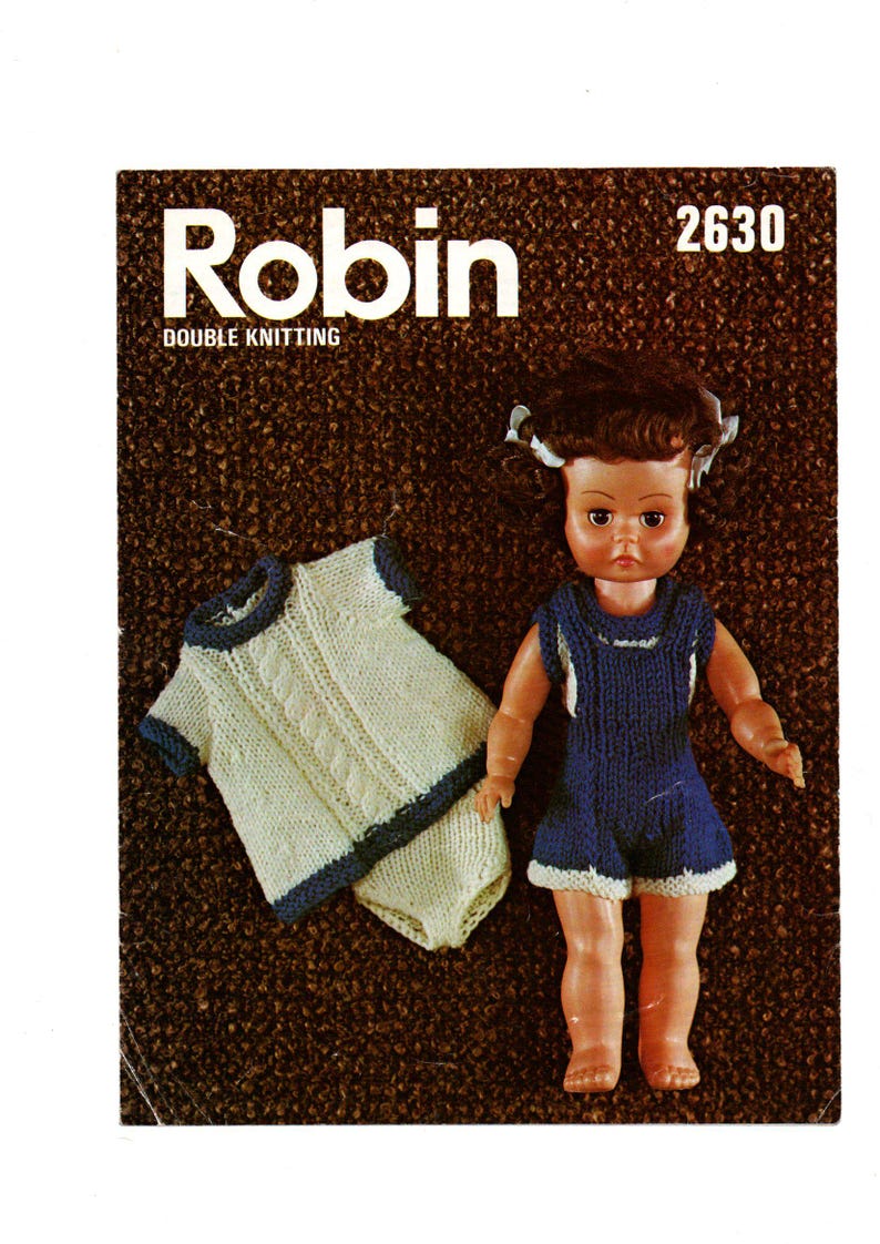 Baby Doll's Clothes Ten Knitting Pattern's - Etsy