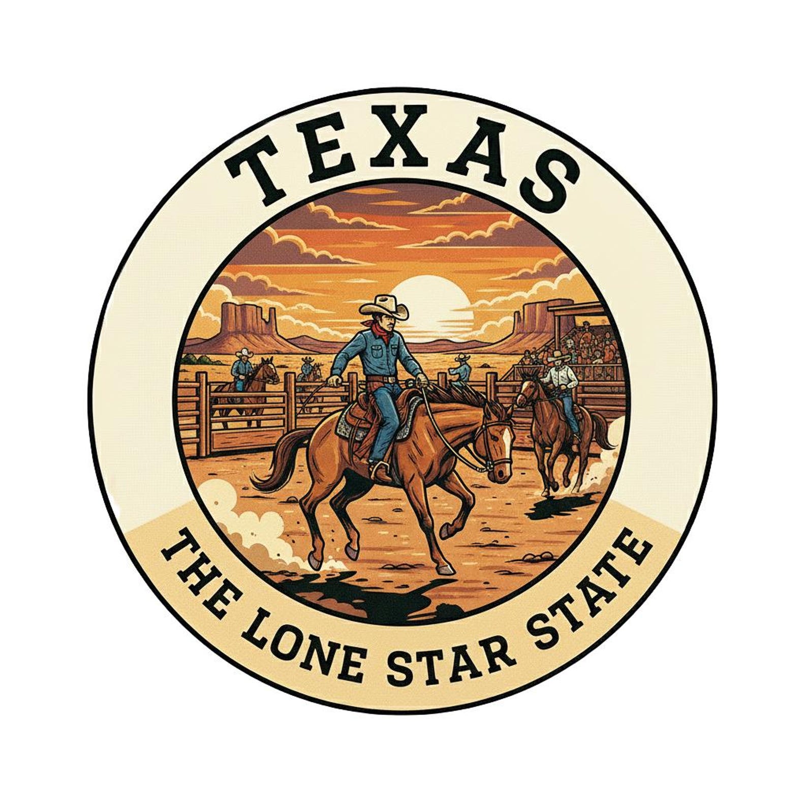 Texas Wall Art Printable Emblem Print Bundle 5 Pack Lone Star State ...
