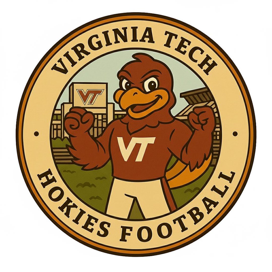 Virginia Tech Digital Download Poster, Virginia Tech Hokies Football ...