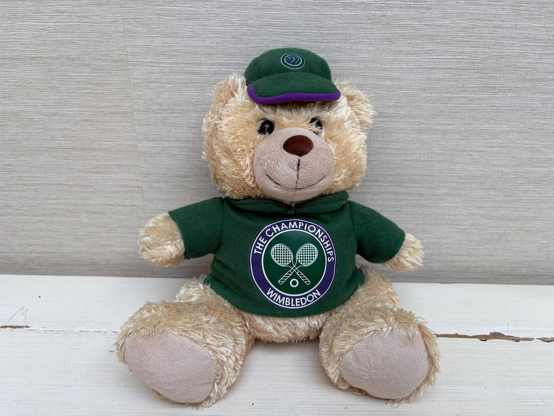 Wimbledon the Championships Tennis Teddy Bear Soft Toy Plush 9.5 " - Etsy