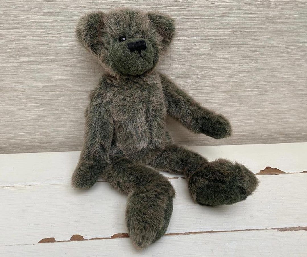 Vintage Salco Harlow Green Teddy Bear Soft Toy Plush Beanie 14 " - Etsy