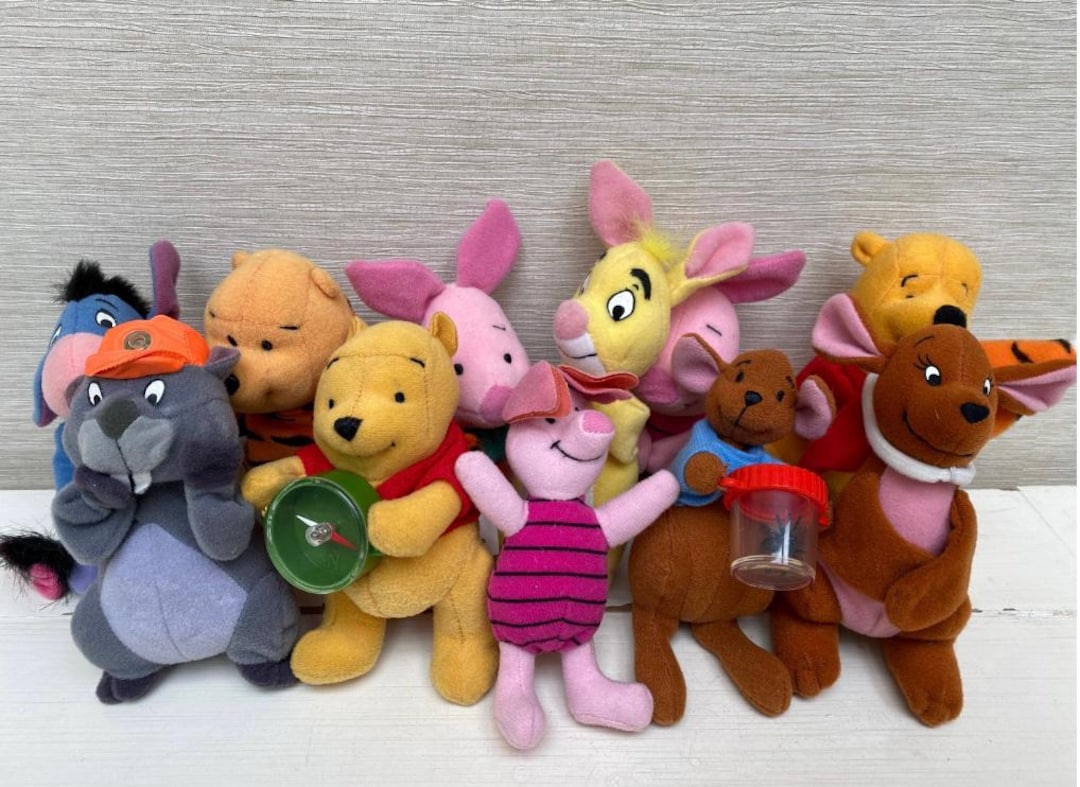 Vintage Winnie The Pooh Mcdonald S Plush Toys 1998 2005 Etsy