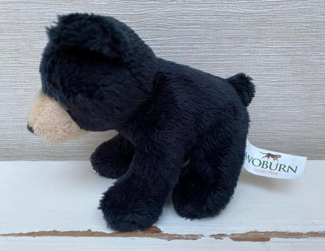 Woburn Safari Park Ravensden Black Bear Small Plush Soft Toy Animal 5 ...
