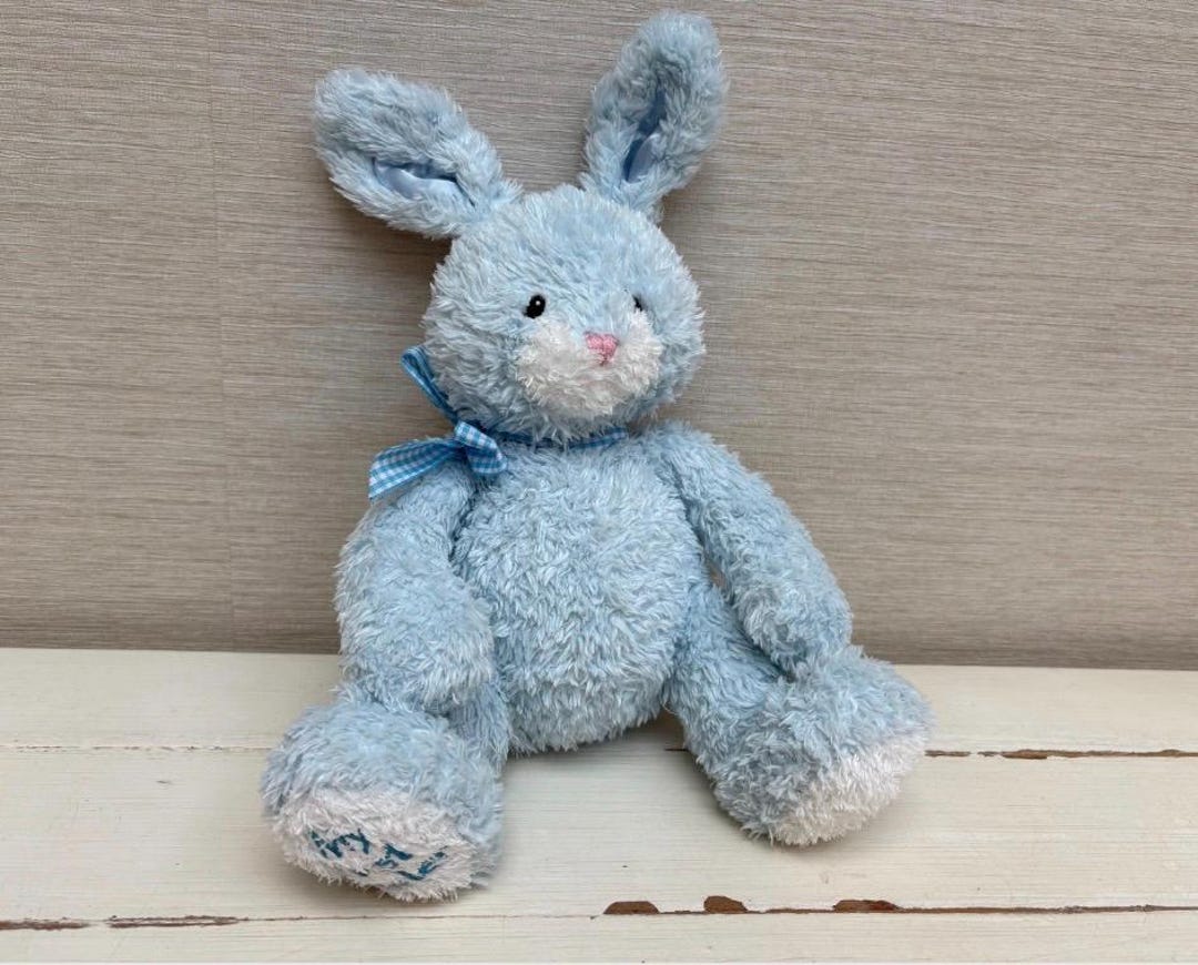 My First Easter Blue Rabbit Bunny by GUND Soft Toy Plush 12" - Etsy