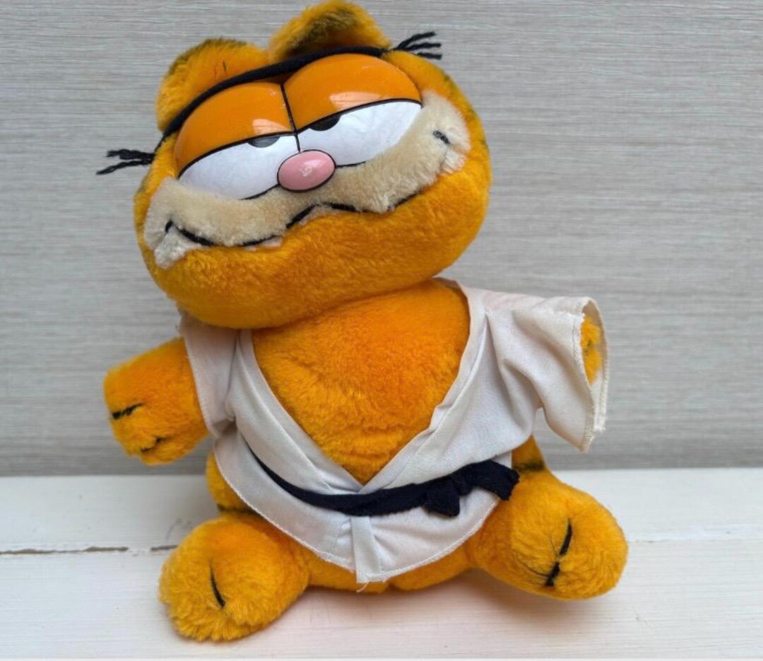 Vintage 1981 Karate Garfield Soft Toy Plush Dakin Collectable 9" - Etsy