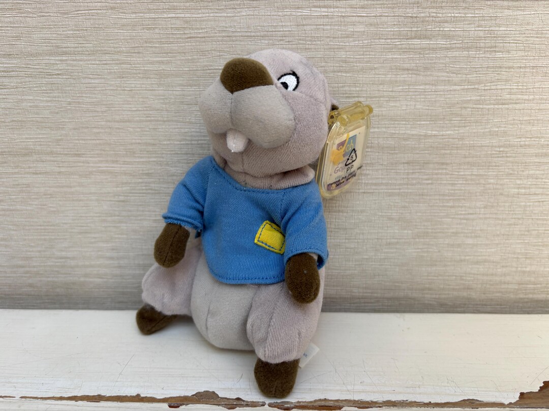 Gopher Winnie the Pooh Soft Plush Toy Beanie Mattel Star Bean Vintage ...