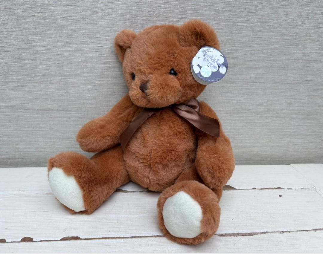 Cuddles Time Tan and Cream Teddy Bear Plush 13" With Tag - Etsy
